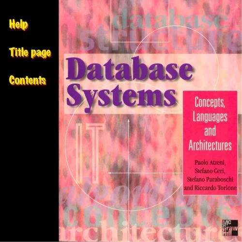 خرید و قیمت دانلود کتاب Database Systems Concepts Languages And Architectures ترب