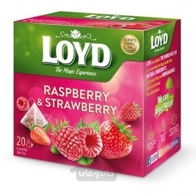 خرید و قیمت چای تمشک و توت فرنگی لوید 40 گرم Loyd ا Loyd raspberry and ...