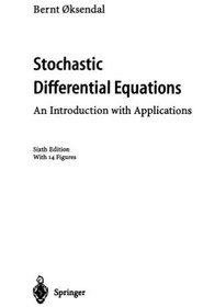 خرید و قیمت دانلود کتاب Stochastic differential equations: an introduction with applications 6th ...