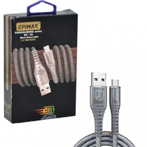 خرید و قیمت کابل اندروید نایلونی اپی مکس (Epimax) طول 1.2 متر مدل EC-10 | ترب