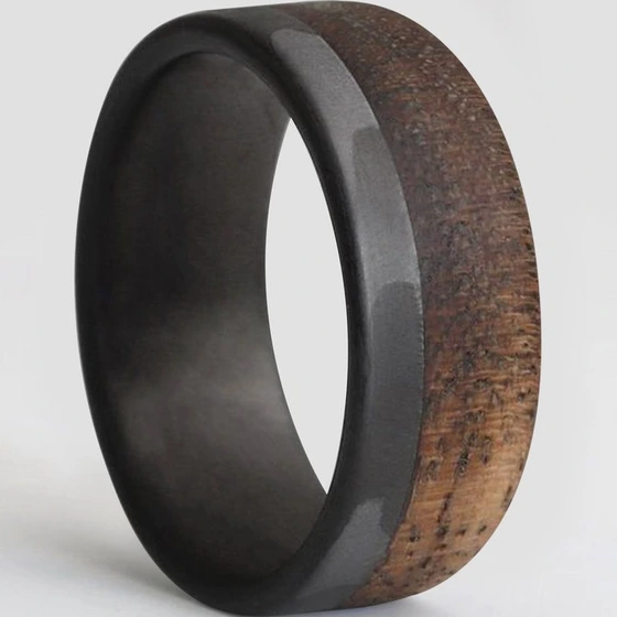 خرید و قیمت انگشتر مردانه سورئال دیزاین مدل Burnt walnuts - سایز 8 | ترب