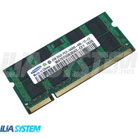 خرید و قیمت رم لپ تاپی Samsung 2GB PC2-6400S-666-12 2Rx8 800MHz 200pin ...