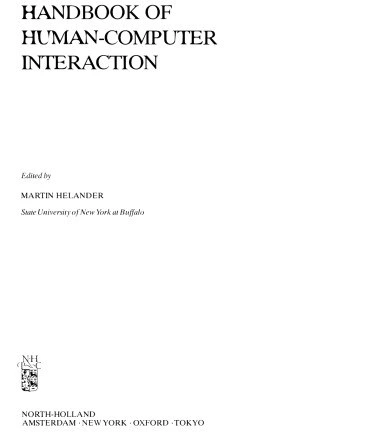 خرید و قیمت دانلود کتاب Handbook of human-computer interaction 2nd | ترب