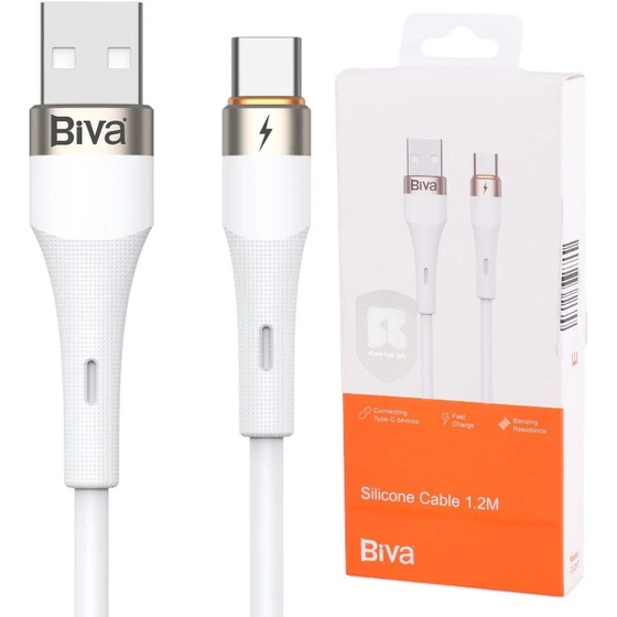 خرید و قیمت کابل تایپ سی فست شارژ Biva C-21T 3A 1.2m | ترب