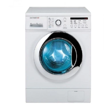 خرید و قیمت ماشین لباسشویی دوو تمام هوشمند 8 کیلویی مدل DWK 8214C2 سفید با درب کروم | ترب