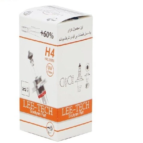 خرید و قیمت لامپ هالوژن خودرو سه خار اچ4 100-90 وات برند لی تک H4 (لیتک - Lee Tech H4 ) | ترب