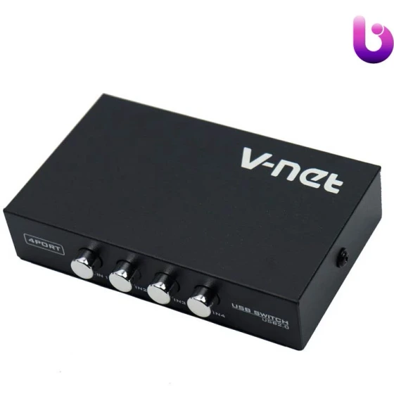خرید و قیمت سوییچ پرینتر V-Net USB Switch 4Port | ترب
