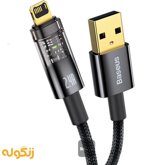 خرید و قیمت کابل USB-A به لایتنینگ بیسوس مدل Horizontal data cable | ترب
