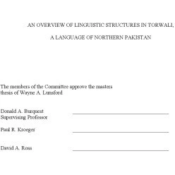 خرید و قیمت دانلود کتاب An Overview of Linguistic Structures in Torwali ...