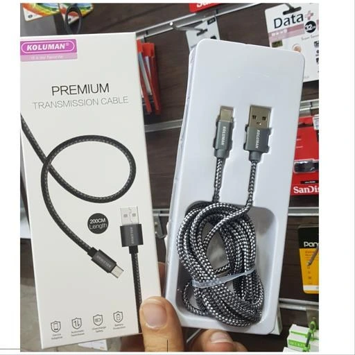 خرید و قیمت کابل type-c فست شارژ 2 متری Koluman | ترب