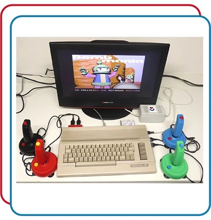 خرید و قیمت Commodore 64/128 4 JOY Adapter & Cartridge mit Spielen for ...