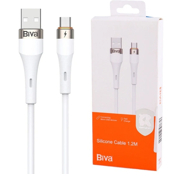 خرید و قیمت کابل میکرو یو اس بی فست شارژ Biva C-21V 3A 1.2m | ترب