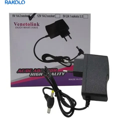 خرید و قیمت آدابتور مودم 9 ولت 1 آمپر برند VENETOLINK دوسر | ترب