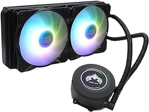 خرید و قیمت کولر مایع CPU Joleritc 240 RGB AIO PWM فن سر پمپ مسی پره ...
