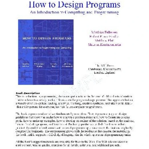 خرید و قیمت دانلود کتاب How To Design Programs | ترب