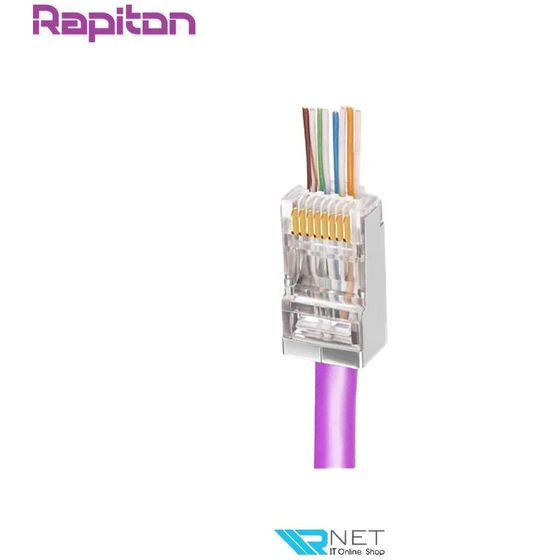 خرید و قیمت Open-End سوکت CAT.6 FTP رپیتون مدل Rapiton RP-MP2-6FP بسته 100 عددی | ترب