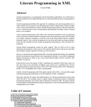 خرید و قیمت دانلود کتاب Literate programming in XML 2002 | ترب