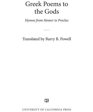 خرید و قیمت دانلود کتاب Greek Poems to the Gods | ترب