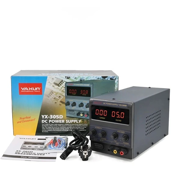خرید و قیمت منبع تغذیه 30 ولت 5 امپر یاکسون YAXUN YX-305D | ترب