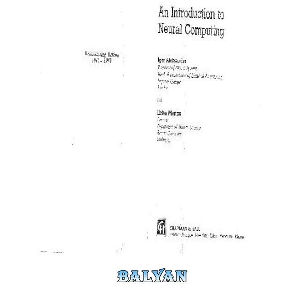 خرید و قیمت دانلود کتاب Introduction to Neural Computing | ترب