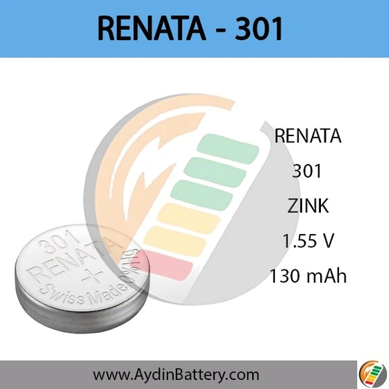 خرید و قیمت باتری سکه ای رناتا RENATA - 301 | ترب