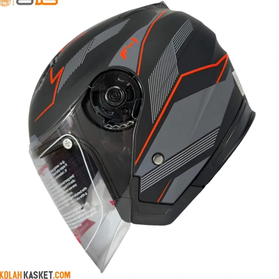 خرید و قیمت کلاه کاسکت بدون فک عینک دار طوسی DA1 | مدل 403 mGray | ترب