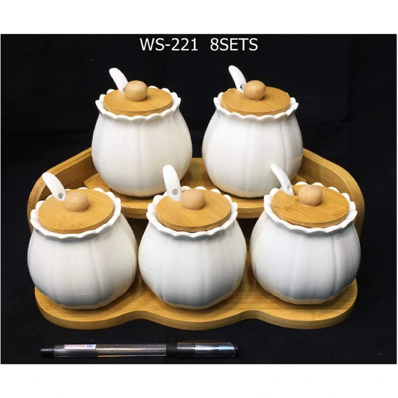 خرید و قیمت ست 5 عددی پاسماوری پایه بامبو وگاتی مدل VOGATI WS-221 | ترب