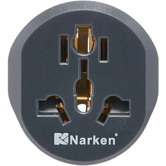 خرید و قیمت تبدیل ۳ به ۲ نارکن Narken NK-605K2 16A 250V 3 To 2 Adapter ...
