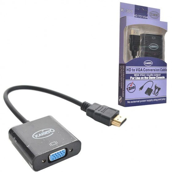 خرید و قیمت تبدیل اکتیو Kaiser مدل K-301 HDMI to VGA | ترب