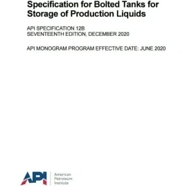 خرید و قیمت استاندارد مخازن ذخیره پیچی API 12B 2020 API SPEC 12B ...