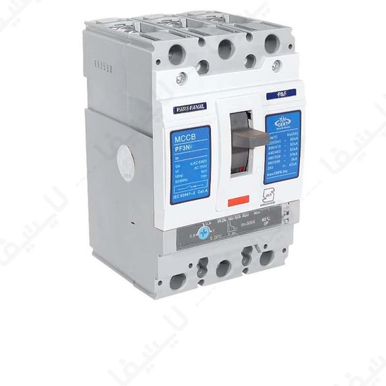 خرید و قیمت کلید اتوماتیک قابل تنظیم 63 آمپر پارس فانال مدل PF3N-Adj-160 | ترب