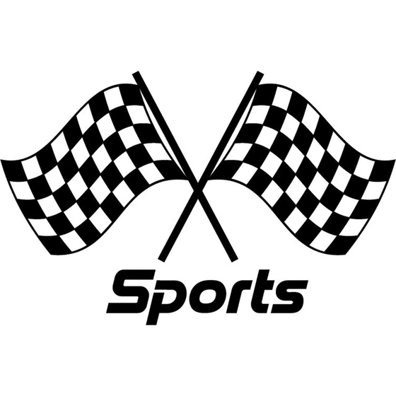 خرید و قیمت برچسب خودرو طرح پرچم اسپرت کد 5038 | ترب