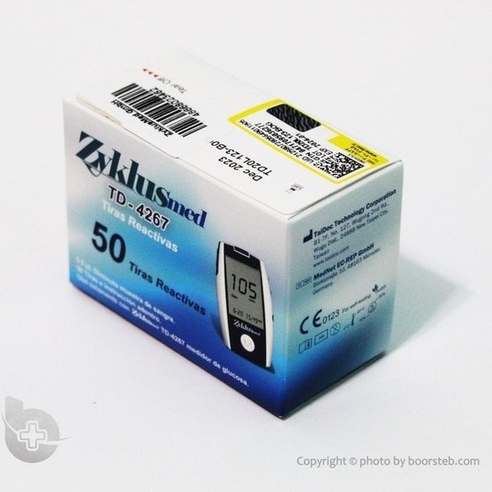 خرید و قیمت نوار تست قند خون زیکلاس مد TD-4267 بسته 50 عددی | ترب