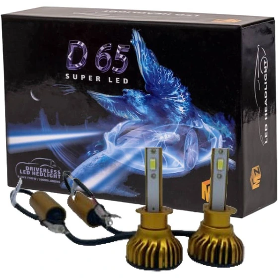 خرید و قیمت هدلایت دو طرفه تک رنگ ام زد ام مدل D65 پایه H7 با یکسال گارانتی | ترب