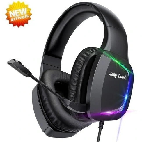 خرید و قیمت هدفون گیمینگ حرفه ای RGB دار برند jelly comb مدل th639s ...