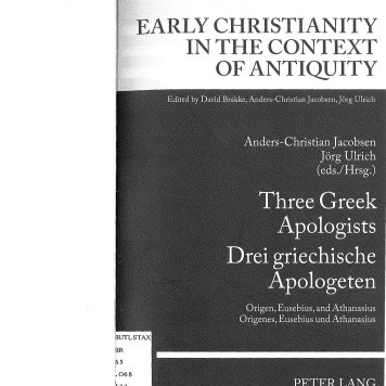 خرید و قیمت دانلود کتاب Three Greek Apologists / Drei griechische ...