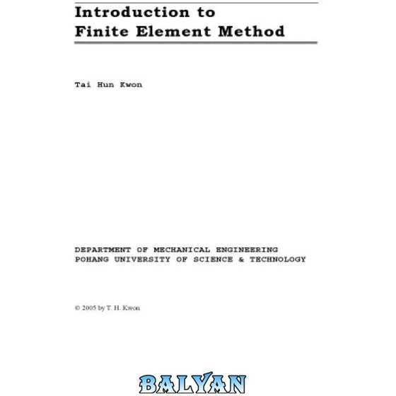 خرید و قیمت دانلود کتاب Introduction To Finite Element Method ترب
