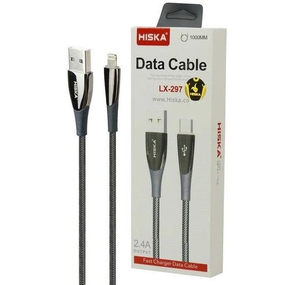 خرید و قیمت کابل تبدیل USB به لایتنینگ هیسکا مدل LX297 طول 1 متر کد 6977 | ترب