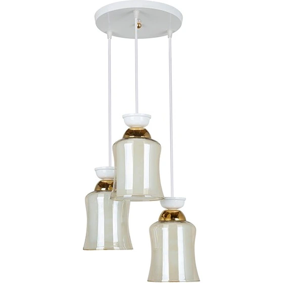 خرید و قیمت چراغ آویز چشمه نور مدل A1283/3H-WT | ترب