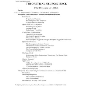 خرید و قیمت دانلود کتاب Theoretical neuroscience - computational and mathematical modeling of ...