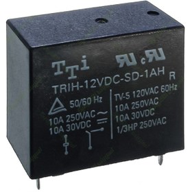 خرید و قیمت رله کتابی تی تی آی 12 ولت 10 آمپر 4 پایه TTI TRIH-12VDC-SD ...