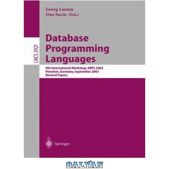 خرید و قیمت دانلود کتاب Database Programming Languages 9th International Workshop Dbpl 2003