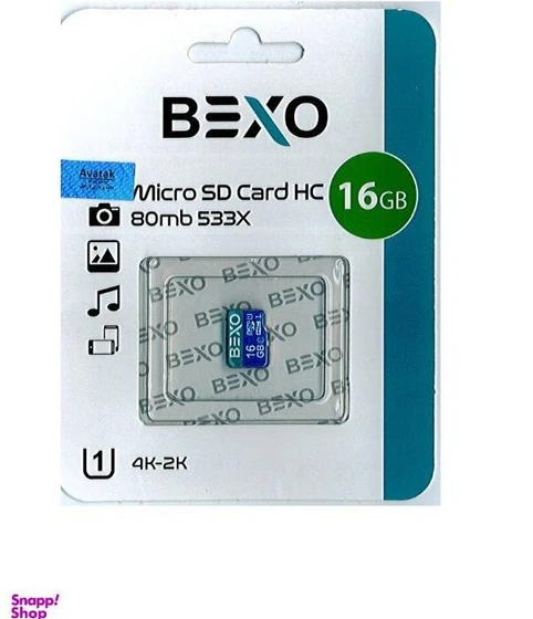 خرید و قیمت کارت حافظه MicroSD بکسو (Bexo) مدل UHSI U1 ظرفیت 16 گیگابایت | ترب