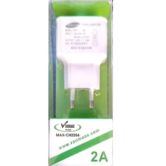 خرید و قیمت آداپتور شارژر سامسونگ Vanmaax MAX-CH2256 ETAOU10IWE | ترب