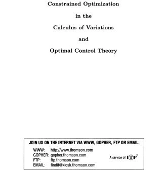 خرید و قیمت دانلود کتاب Constrained Optimization in the Calculus of ...
