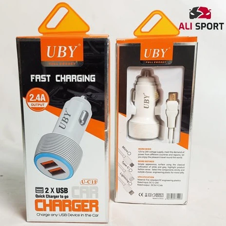 خرید و قیمت شارژر فندکی فست شارژ UBY مدل U-C12 | ترب