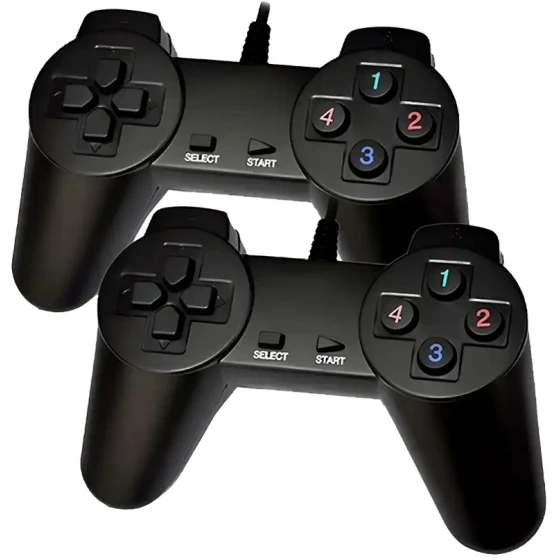 خرید و قیمت دسته بازی دوبل شوک فانتزی XP مدل MX217 مشکی | ترب