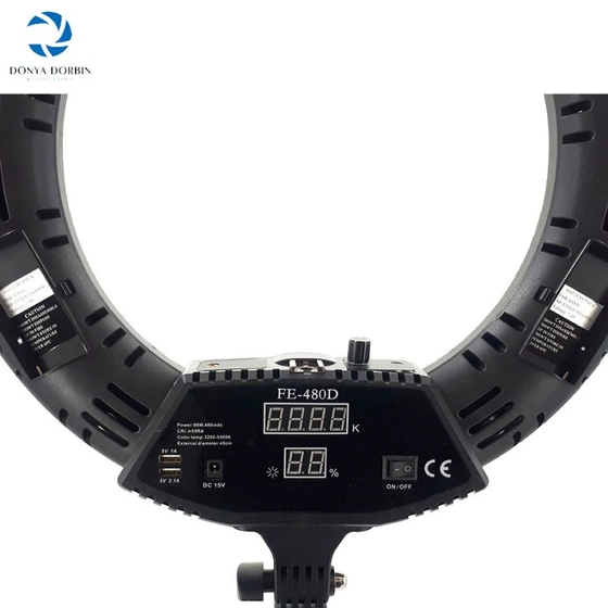 خرید و قیمت رینگ لایت مدل Ring light FE 480D همراه با سه پایه | ترب