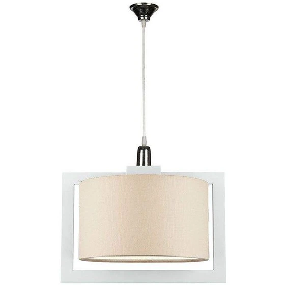 خرید و قیمت چراغ آویز چشمه نور کد A7061/1H-WT-CR شید کرم | ترب