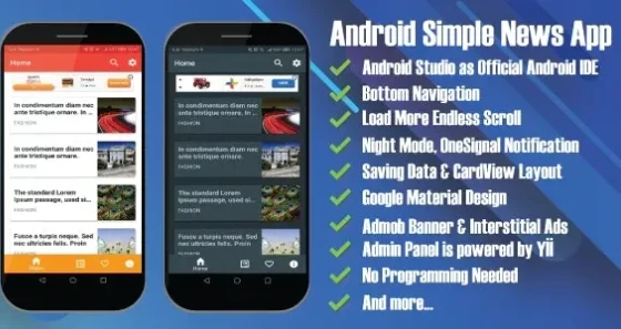 خرید و قیمت اپلیکیشن اندروید Arthur Android Simple News App | ترب